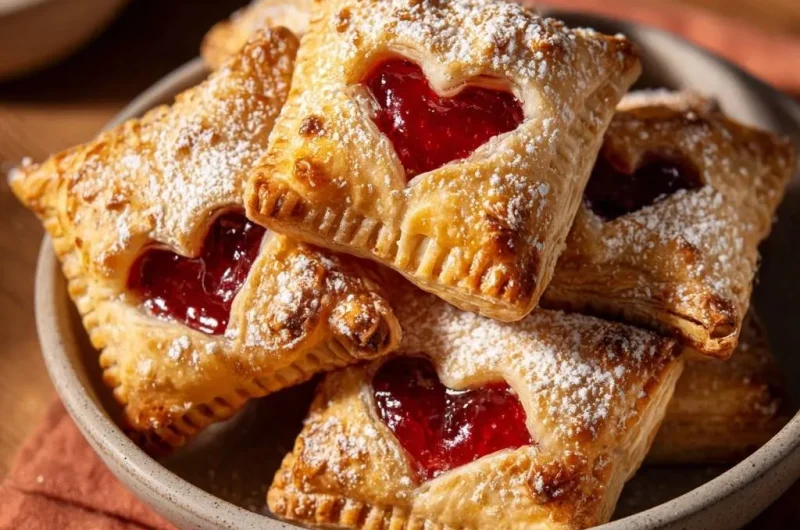 Heart-Shaped Jam Pastries: Flaky Seals, No Leaks